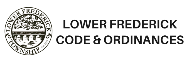 Township Codes & Ordinances - Lower Frederick Township